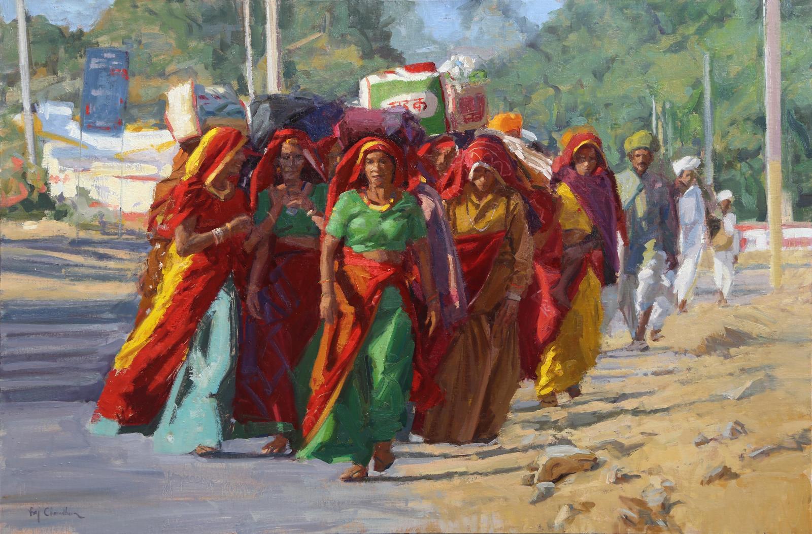 Raj Chaudhuri - New Orientalist Oil Paintings